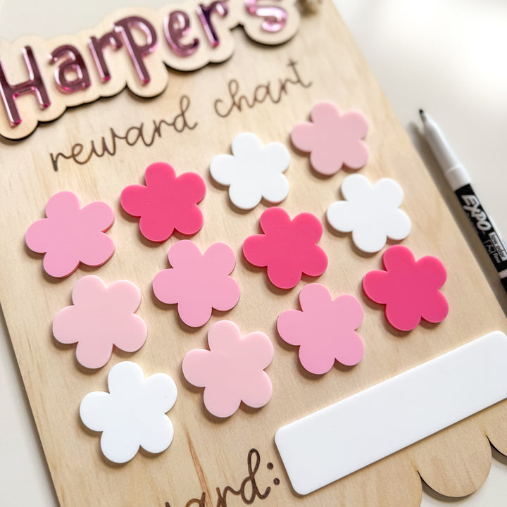 Personalised Reward Chart - Flowers – Bandicute
